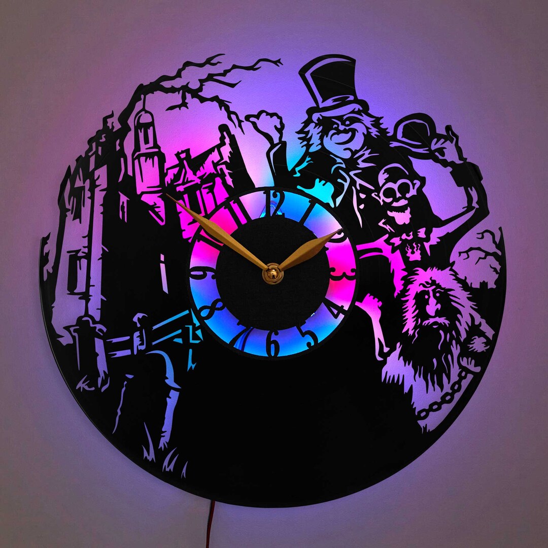 Haunted Mansion Clock, Haunted Mansion Gift, Haunted Mansion Decor - Etsy