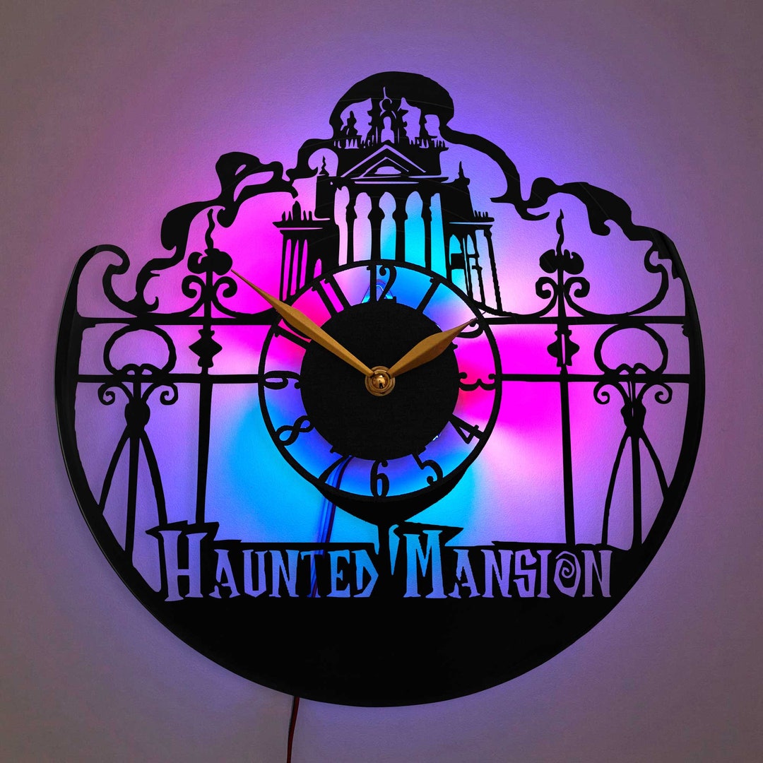 Haunted Mansion Clock, Haunted Mansion Decor - Etsy