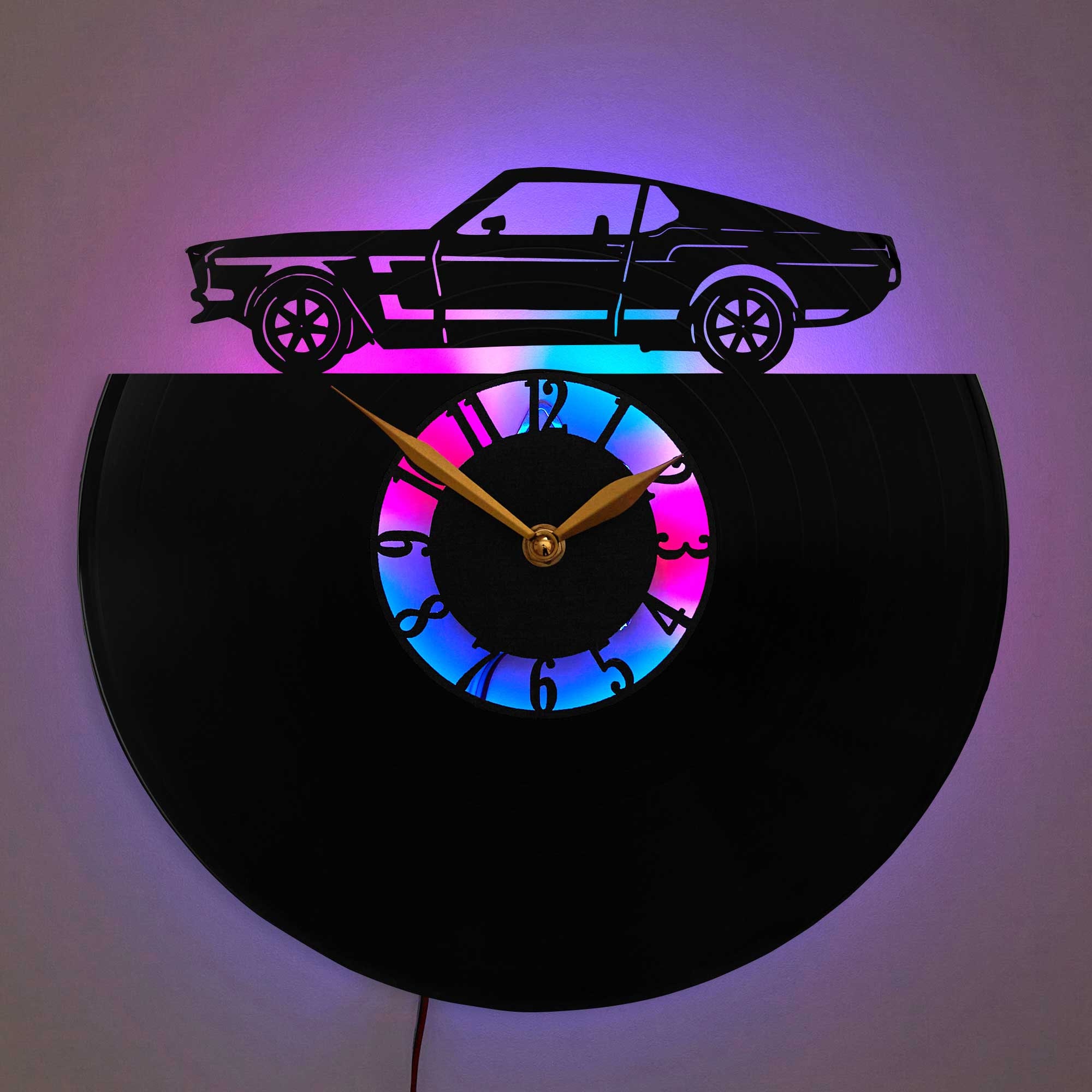 Mustang Clock, Mustang Decor - Etsy