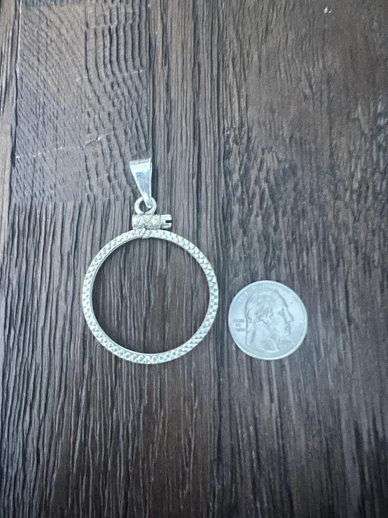 Sterling Silver 925 Coin Bezel for Collecting Silver Coins / Bisel De ...