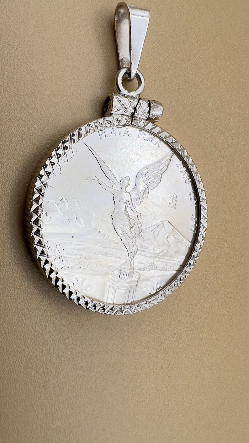 Centenario Pendant Men's Necklace Mexican Coin 925 - Etsy