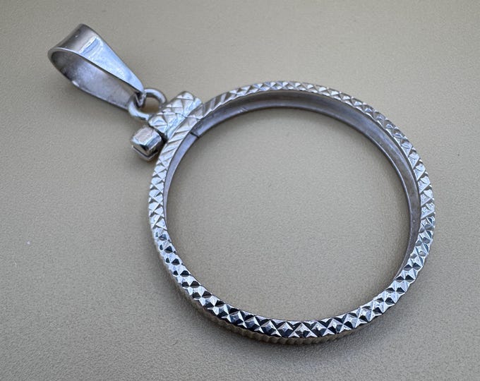 Sterling Silver 925 Coin Bezel for Collecting Silver Coins / Bisel De ...