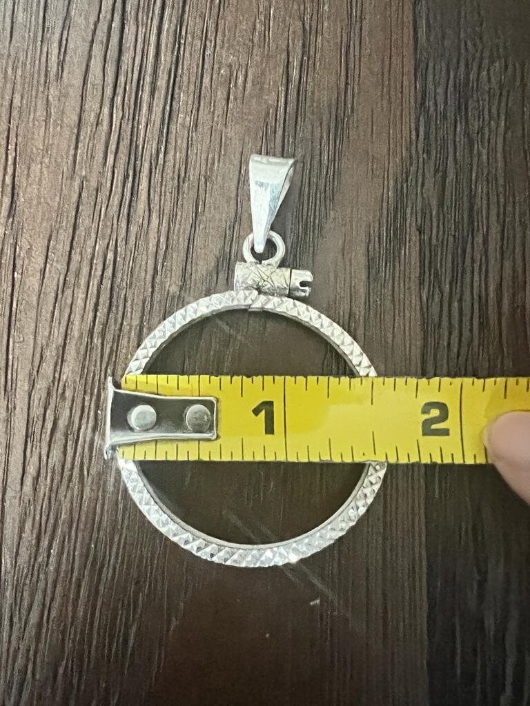 Sterling Silver 925 Coin Bezel for Collecting Silver Coins / Bisel De ...
