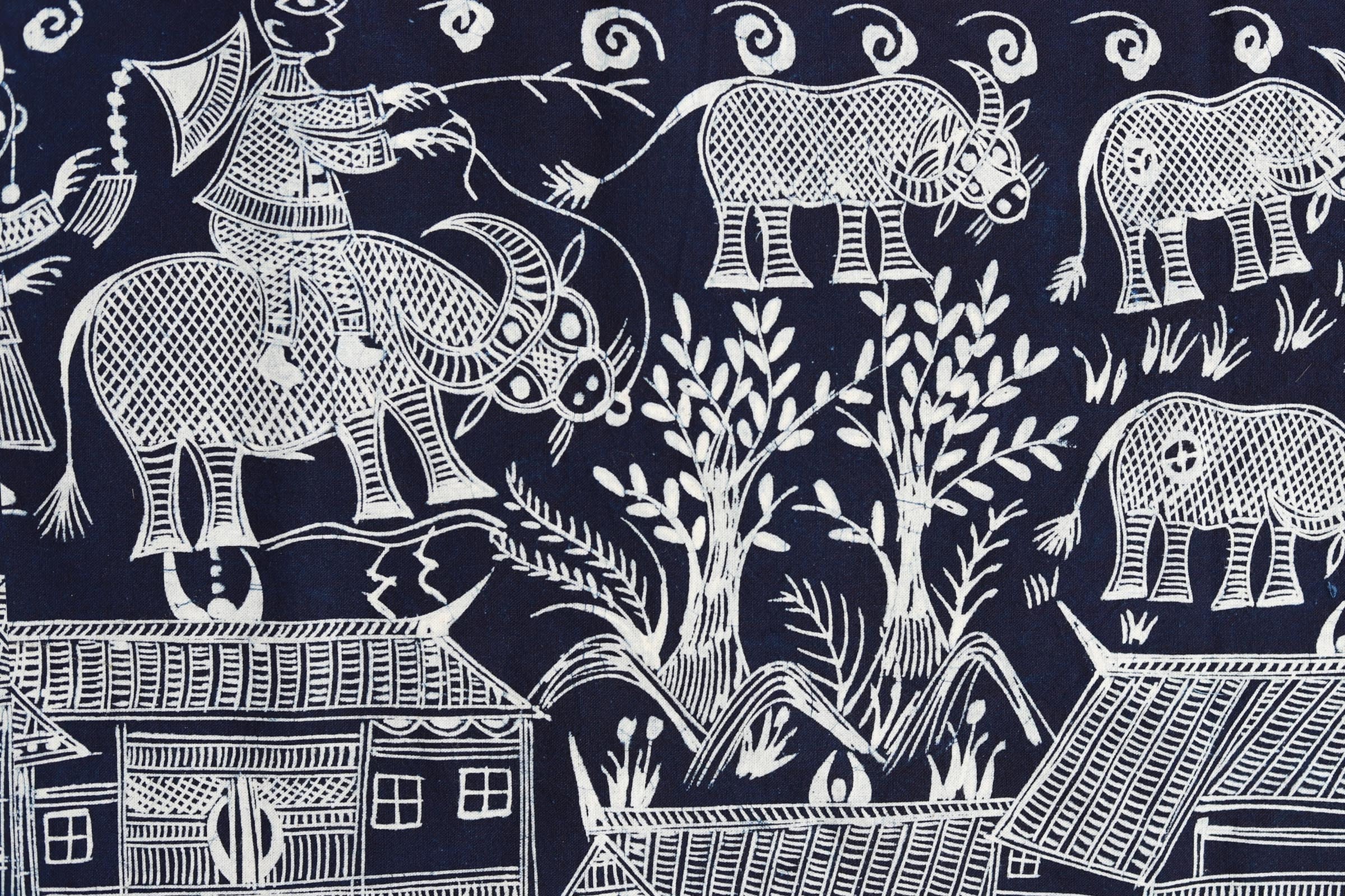 Intangible Cultural Heritage: Authentic Miao Batik Indigo Wall - Etsy