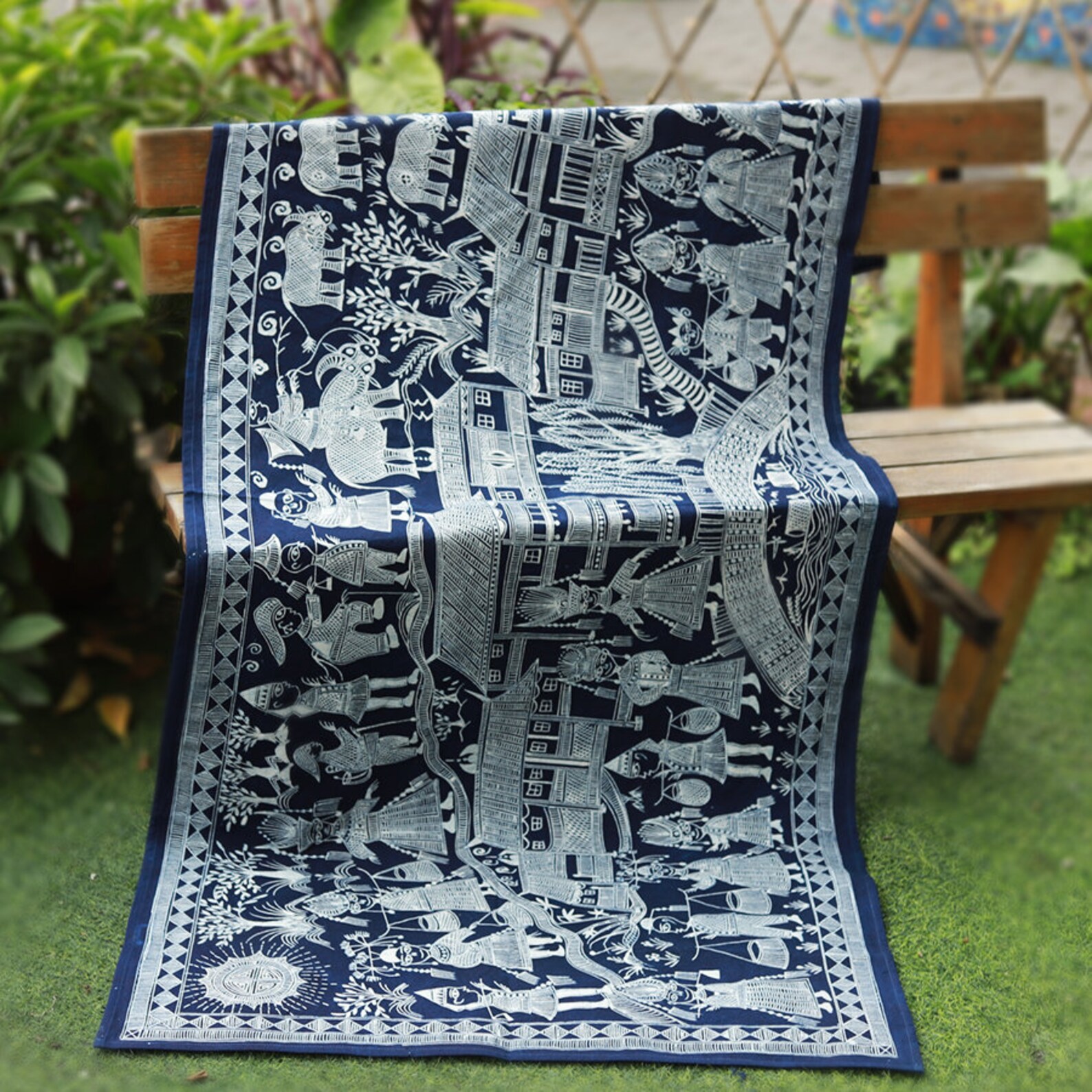 Intangible Cultural Heritage: Authentic Miao Batik Indigo Wall - Etsy