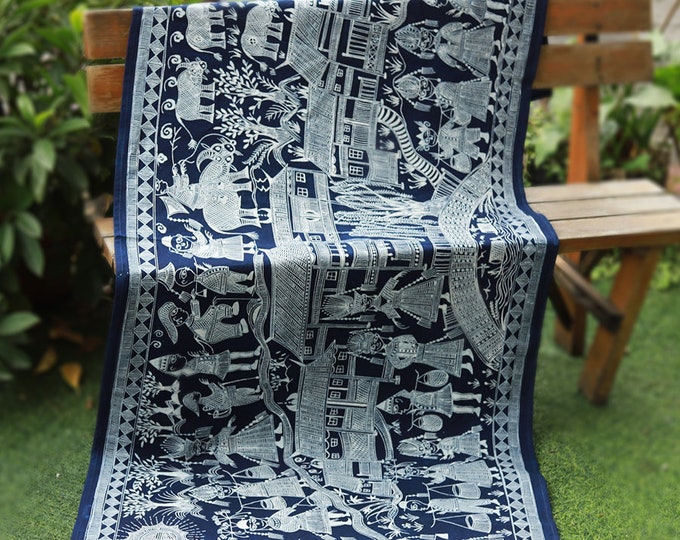 Intangible Cultural Heritage: Authentic Miao Batik Indigo Wall Hanging ...