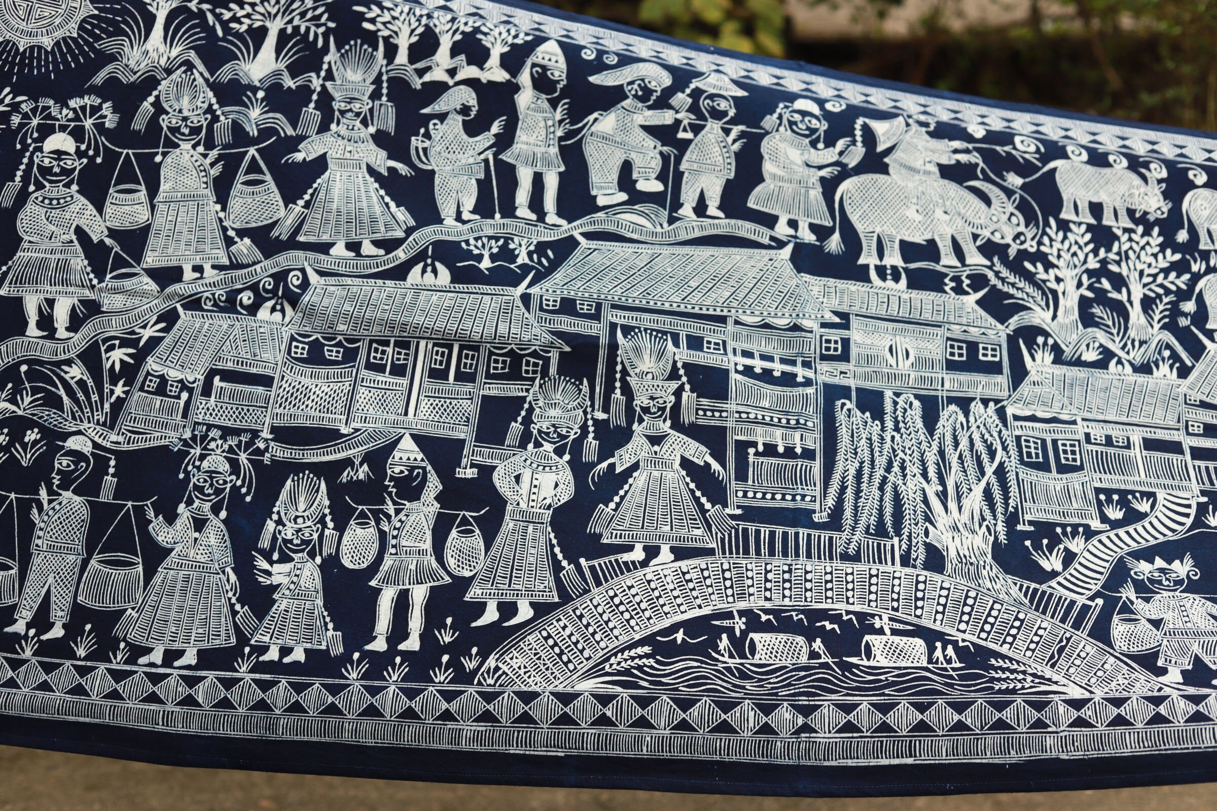 Intangible Cultural Heritage: Authentic Miao Batik Indigo Wall - Etsy