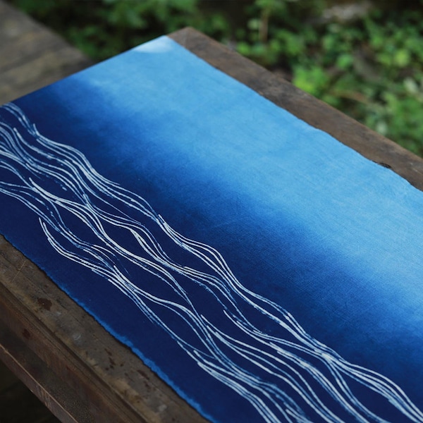 Indigo Table Runner - Etsy
