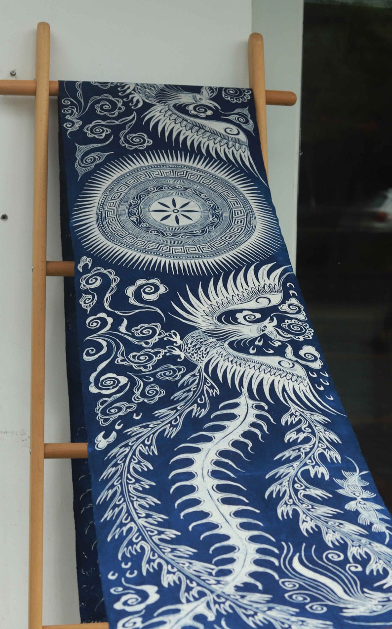 Rare Miao Batik Indigo Table Runner / Wall Hanging 100x | Etsy