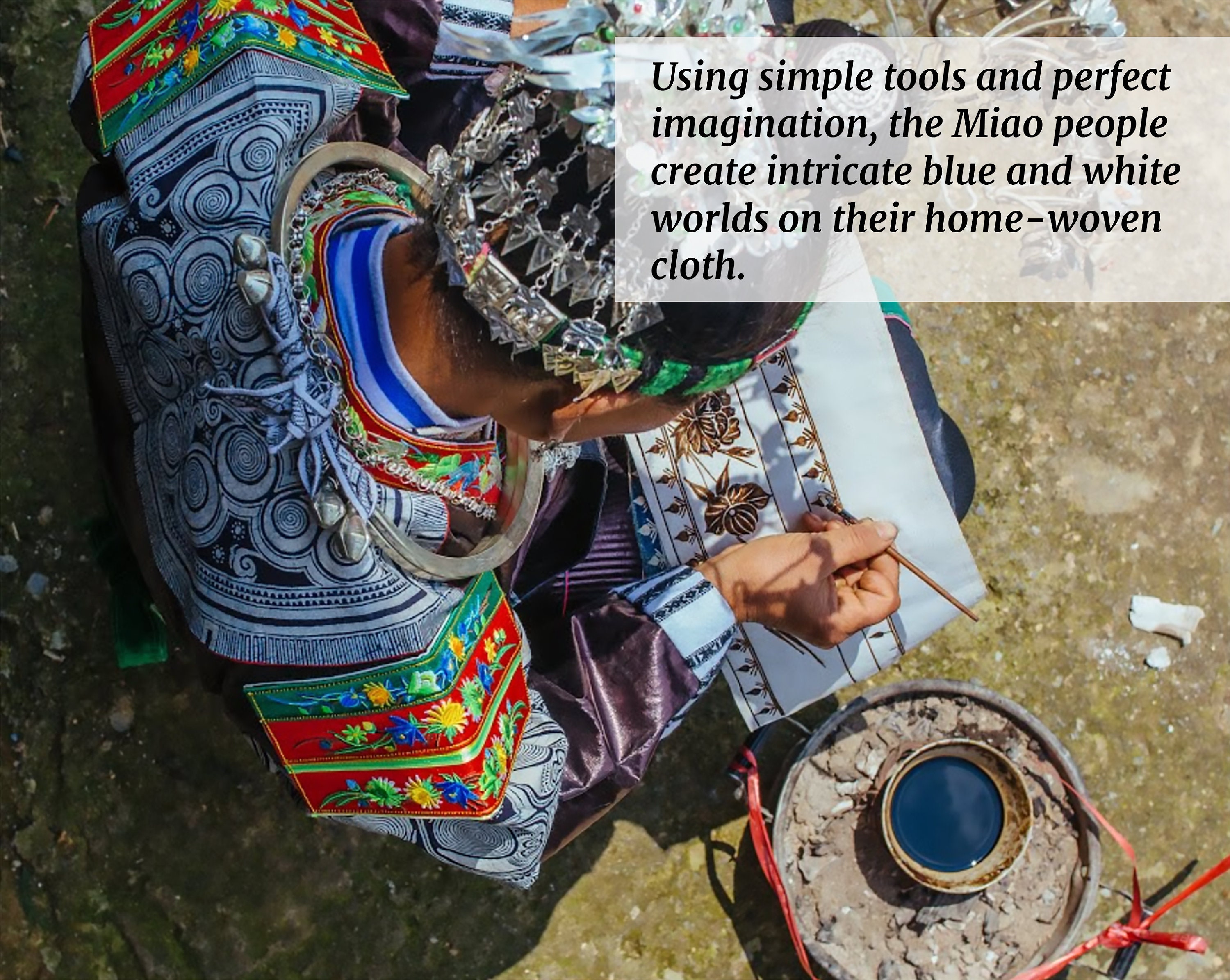 Intangible Cultural Heritage: Authentic Miao Batik Indigo Wall - Etsy