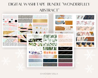 Digital Washi Tapes, Color Goodnotes Washi Tapes, Transparent ...