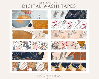 Digital Washi Tapes, Color Goodnotes Washi Tapes, Transparent ...