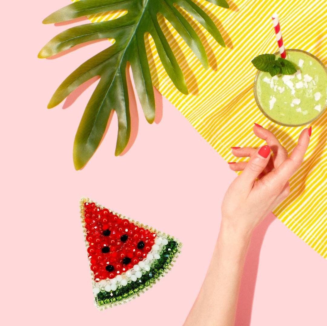 Handmade Watermelon Brooch Free Palestine Watermelon - Etsy