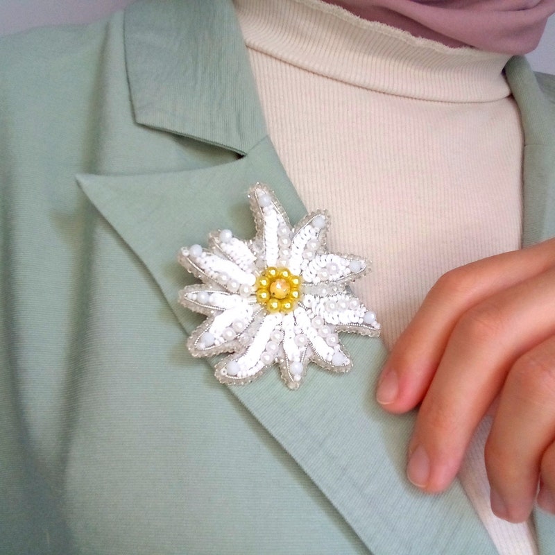 Edelweiss Brooch - Etsy