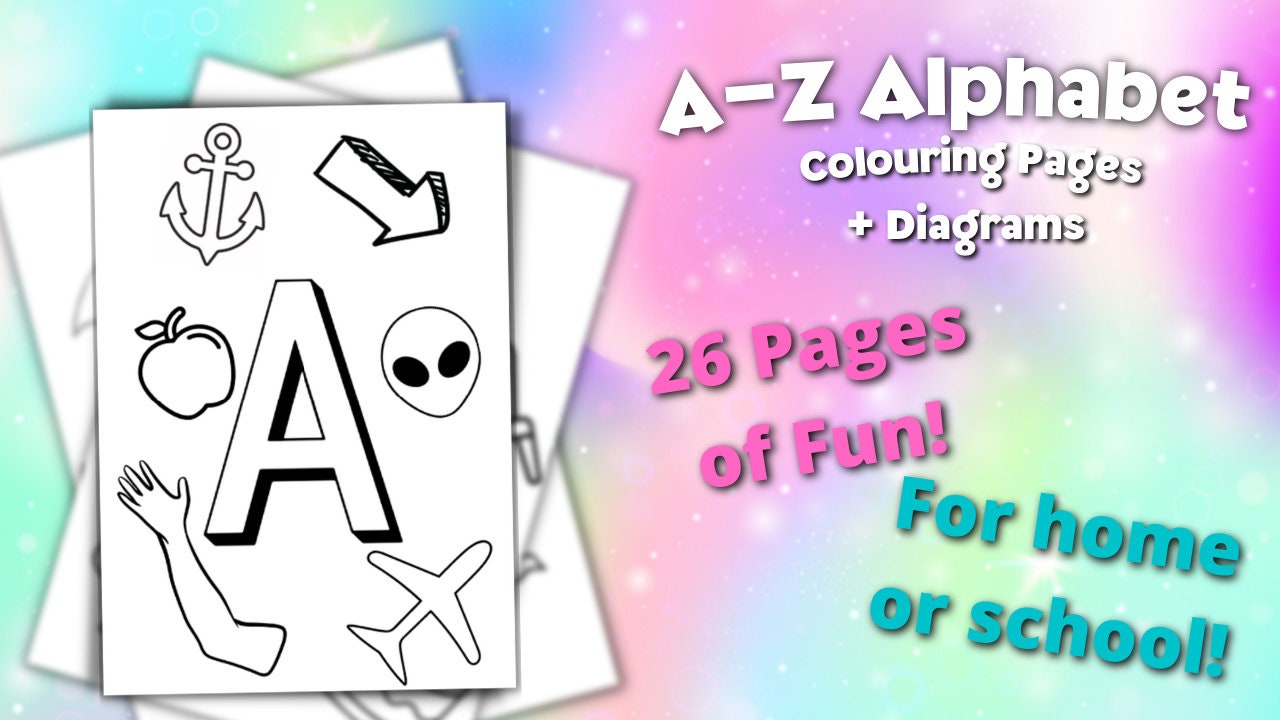 26 Printable Alphabet Coloring Pages Worksheets for Kids: Preschool ...