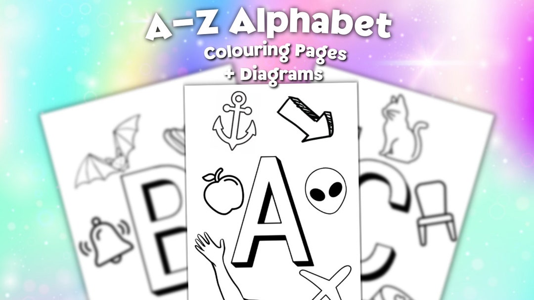 26 Printable Alphabet Coloring Pages Worksheets for Kids: Preschool ...