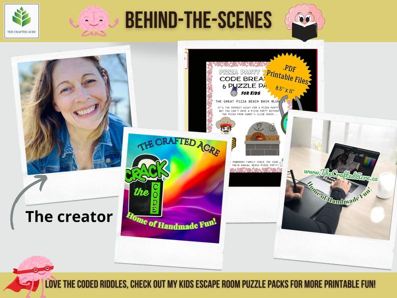 Riddle Puzzle Printables for Kids, Coded With a Picture-based Legend ...