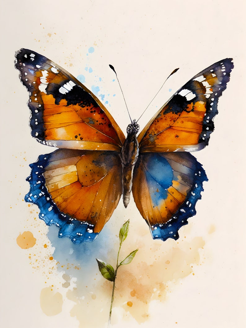 Monarch Butterfly Print | Butterfly Nursery Wall Art | Butterfly Oil ...