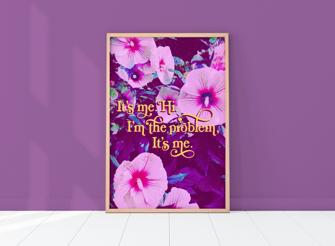 Taylor Swift Anti Hero Inspired Hand Lettered Lyric Poster - Etsy