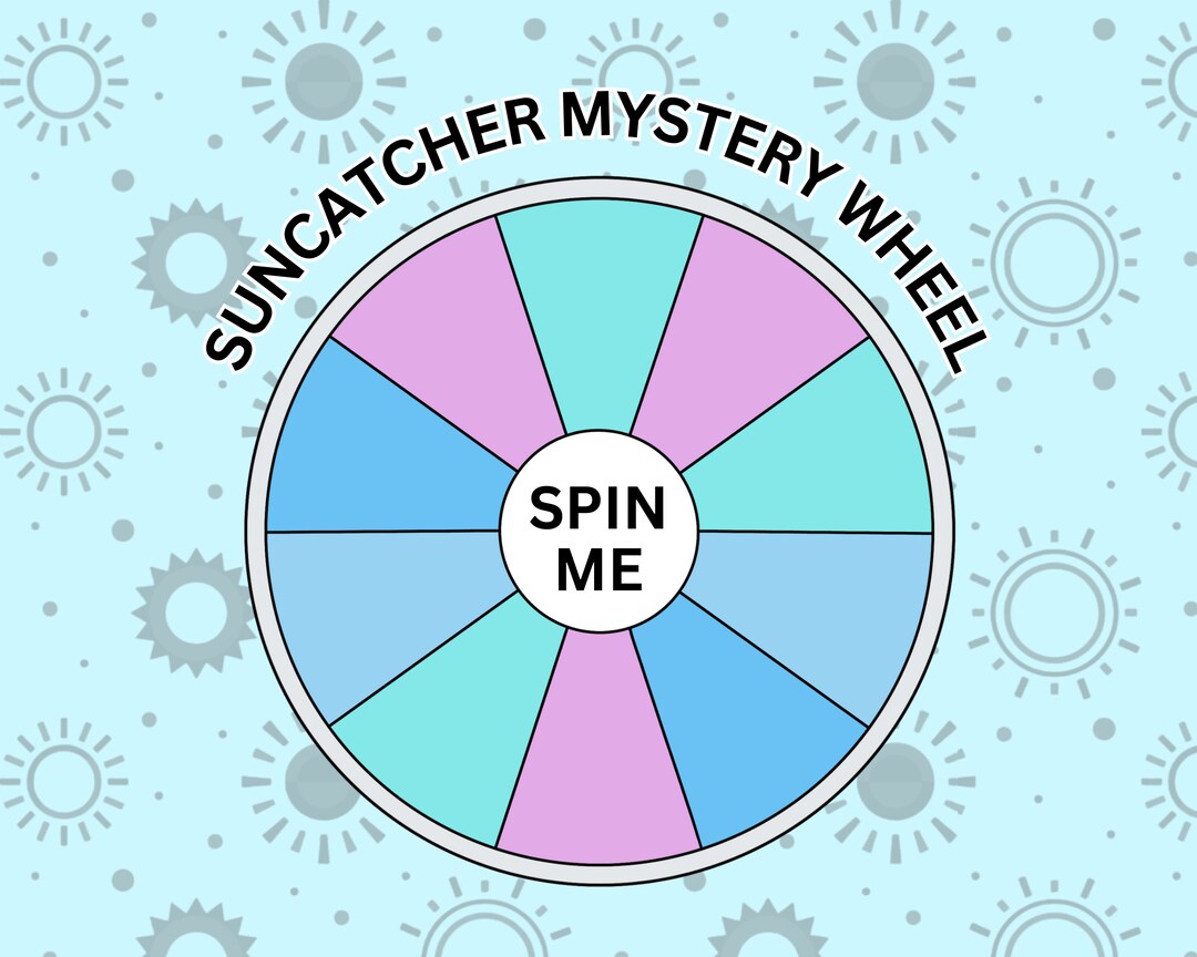 Suncatcher Mystery Wheel, Window Decal, Rainbow Maker, Room Decor ...