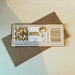 Personalised Concert Themed Ticket, Foiled Gift, Custom Event Ticket ...