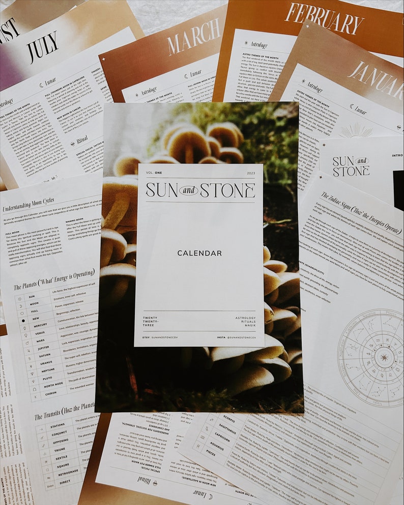 2023 Spiritual Calendar, Magik, Rituals, Moon Phases, Transits, Spells ...