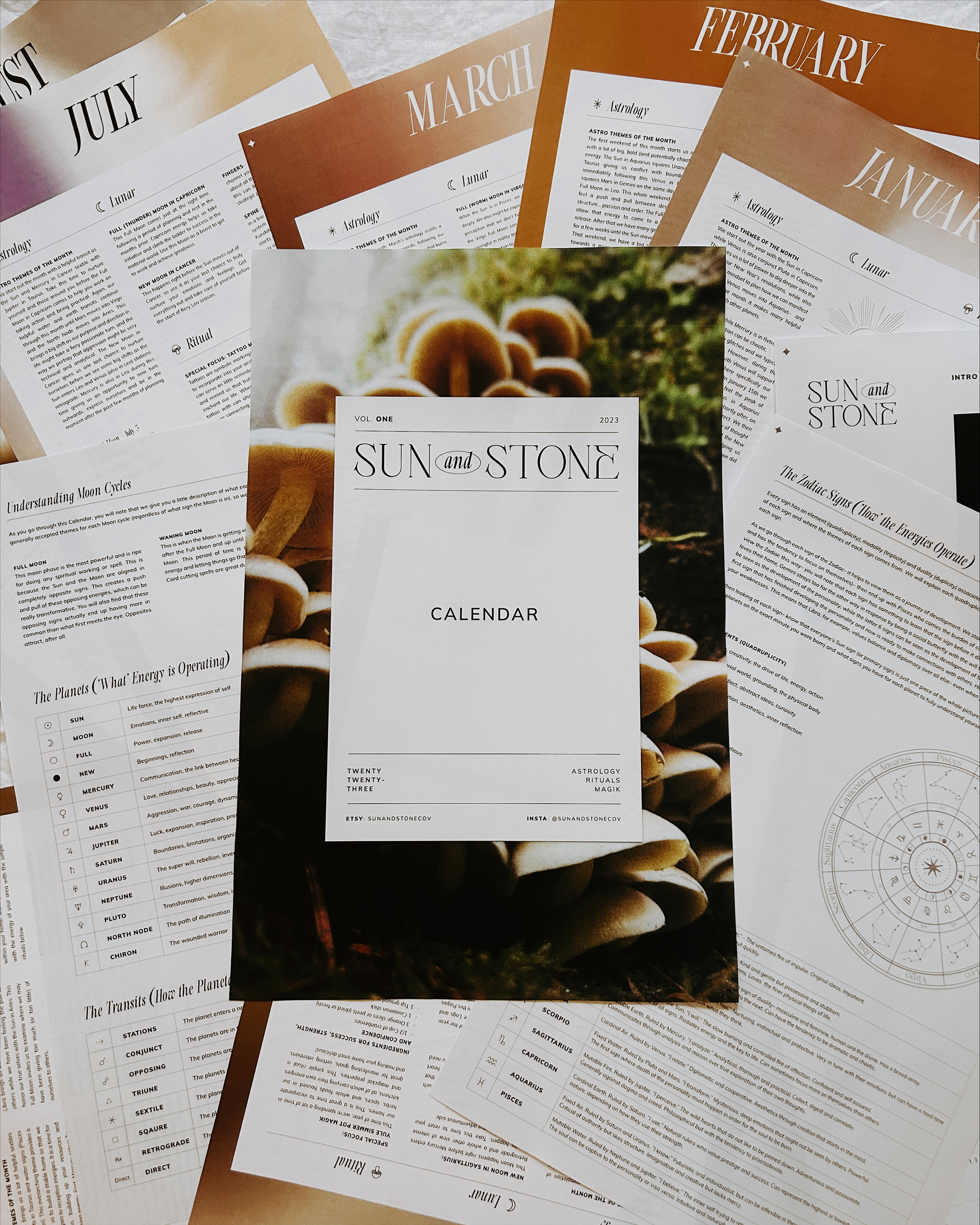 2023 Spiritual Calendar, Magik, Rituals, Moon Phases, Transits, Spells ...