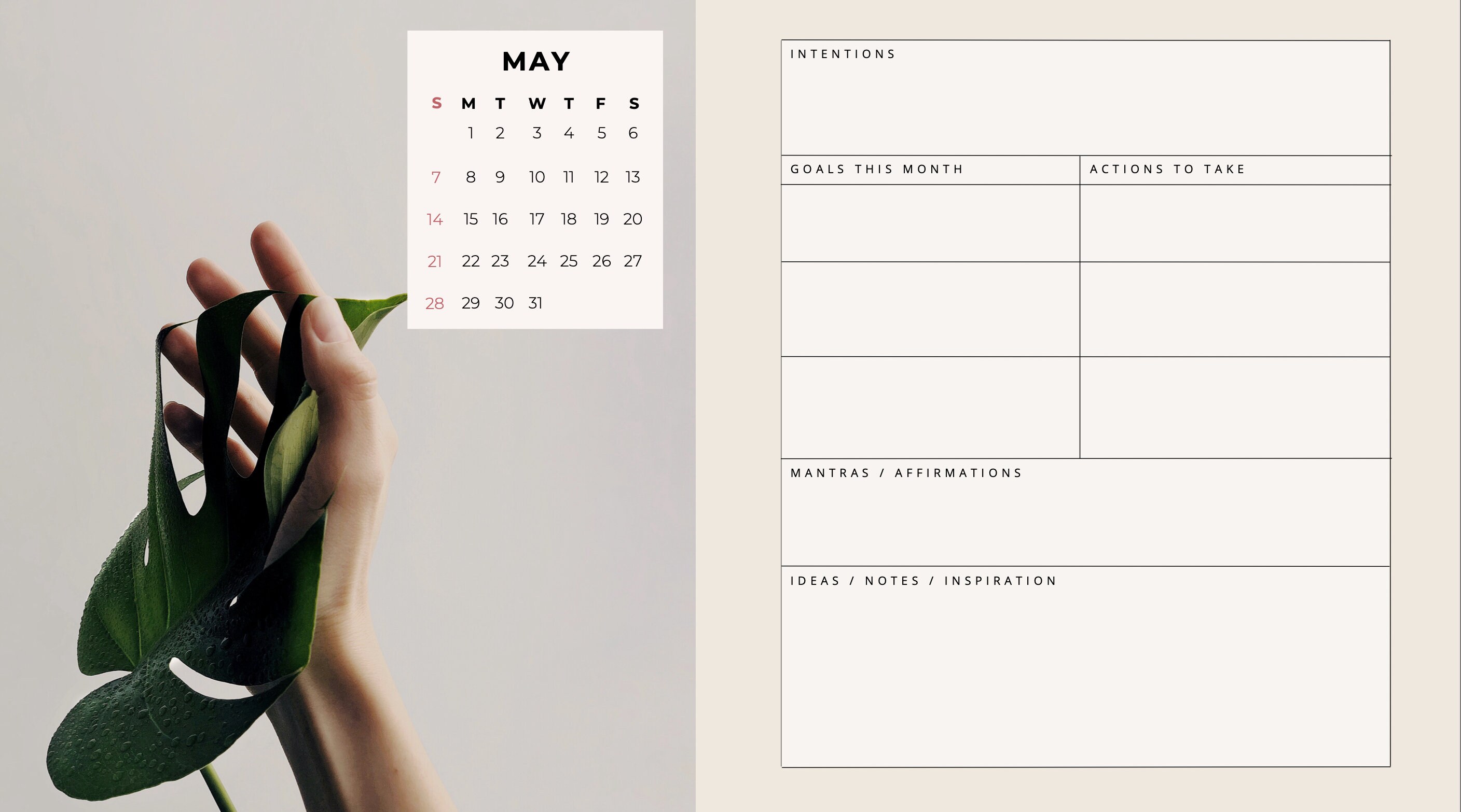 2023 Weekly Manifestation Planner Calendar, Spiritual Tracker, Habit ...