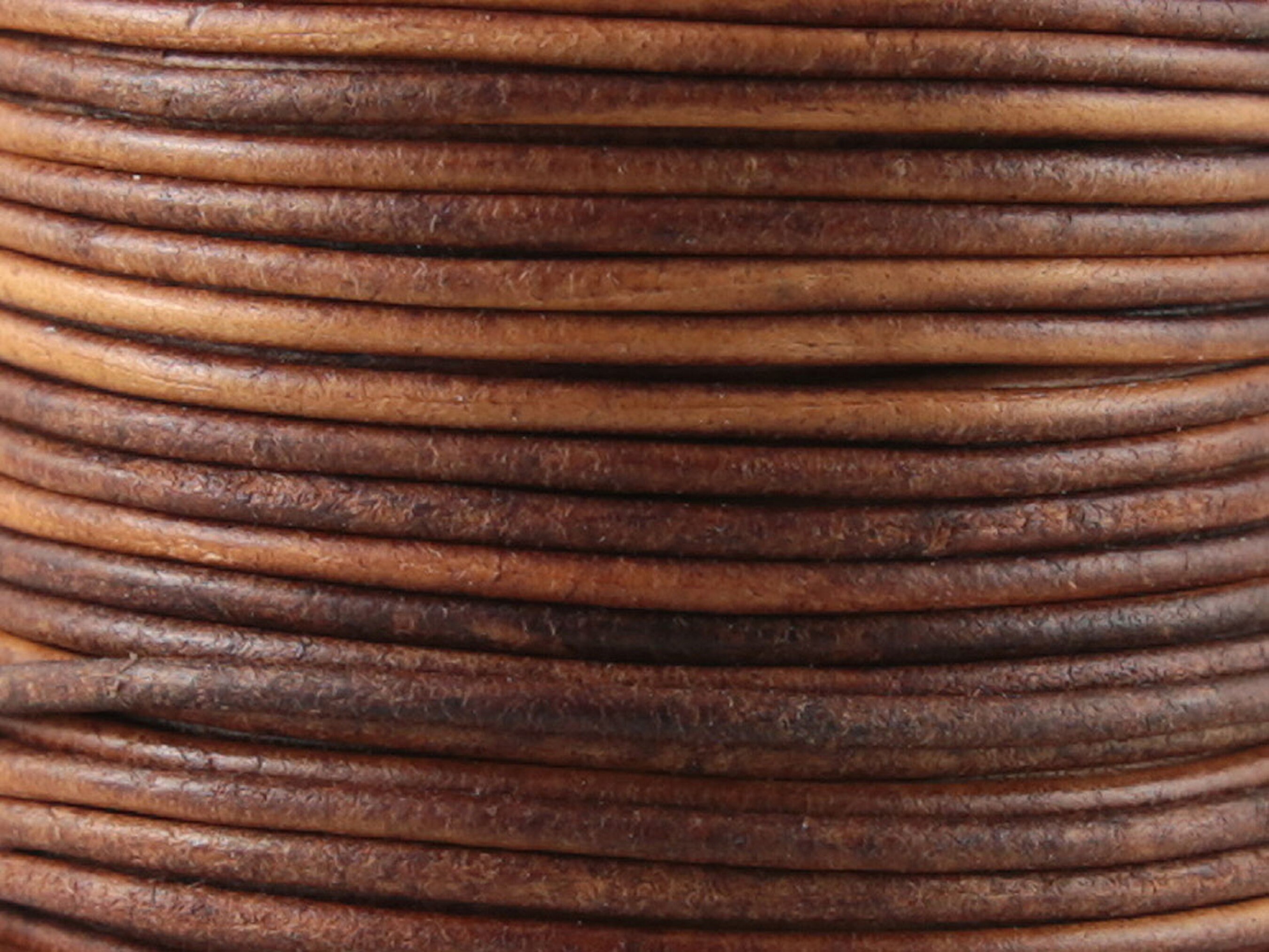2mm Antique Midium Brown Leather Cord Genuine Leather Cord - Etsy