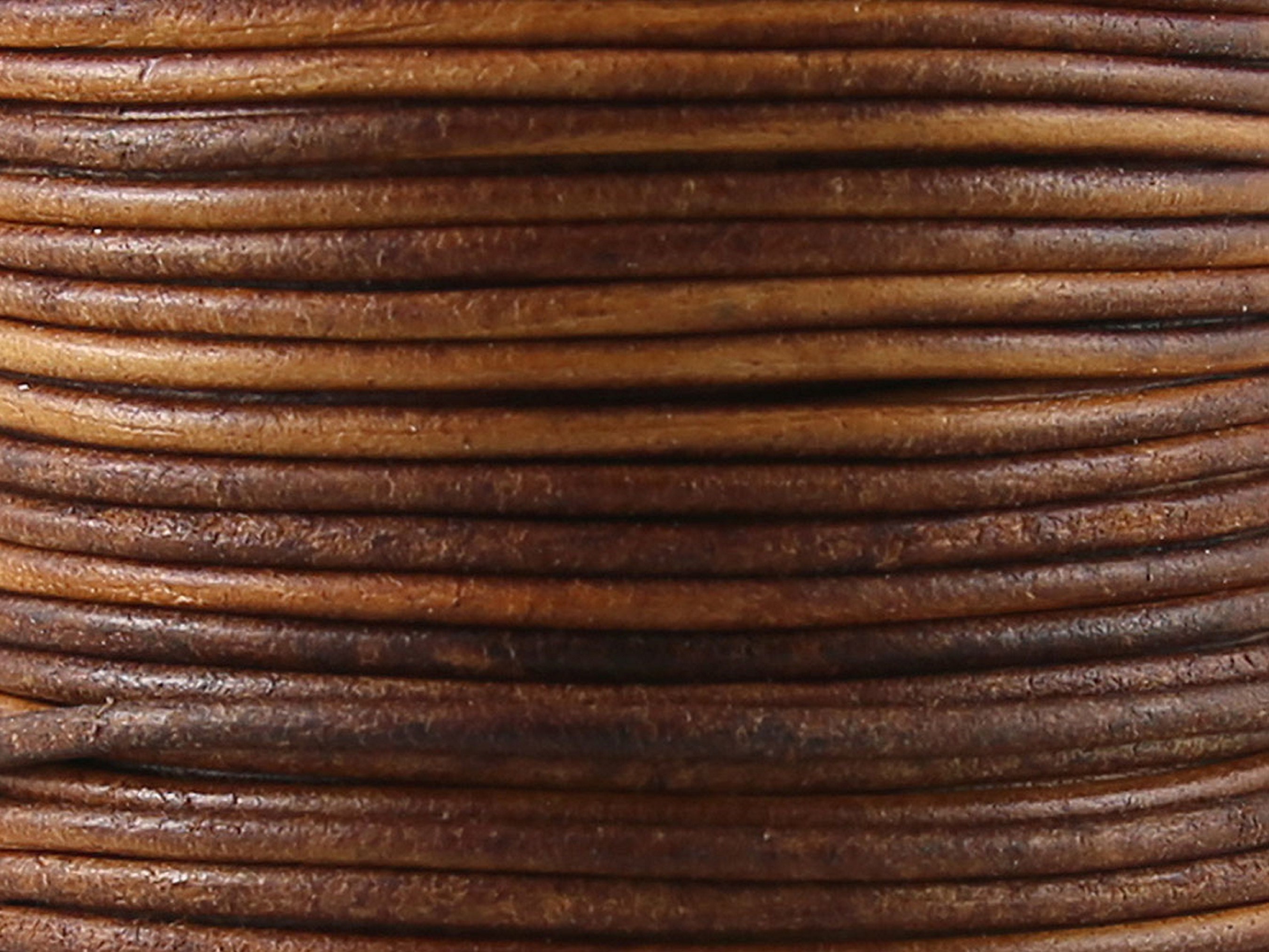 2mm Antique Midium Brown Leather Cord Genuine Leather Cord - Etsy