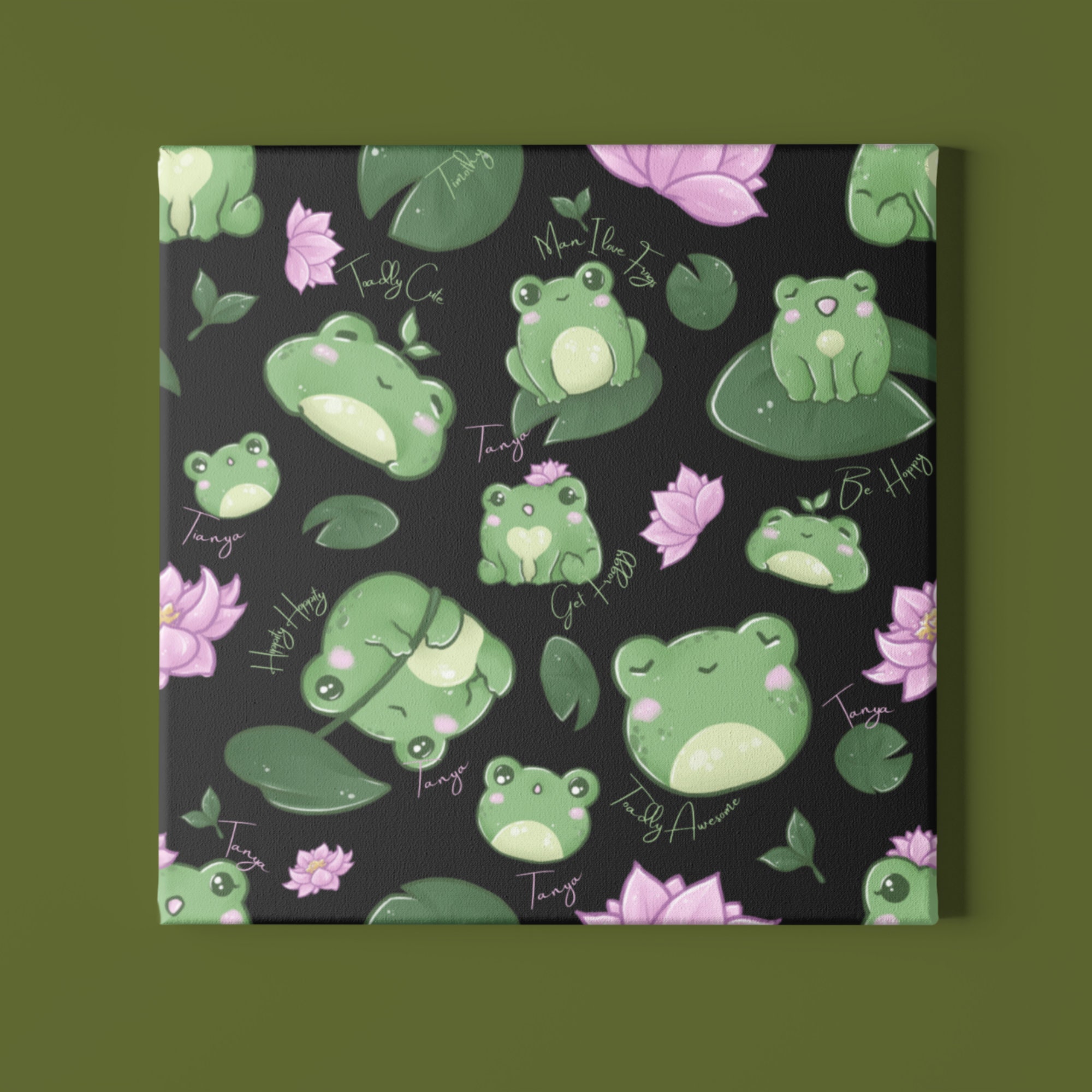 Personalized Frog Wrapping Paper, Custom Gift Wrap, Cute Frog Lover ...