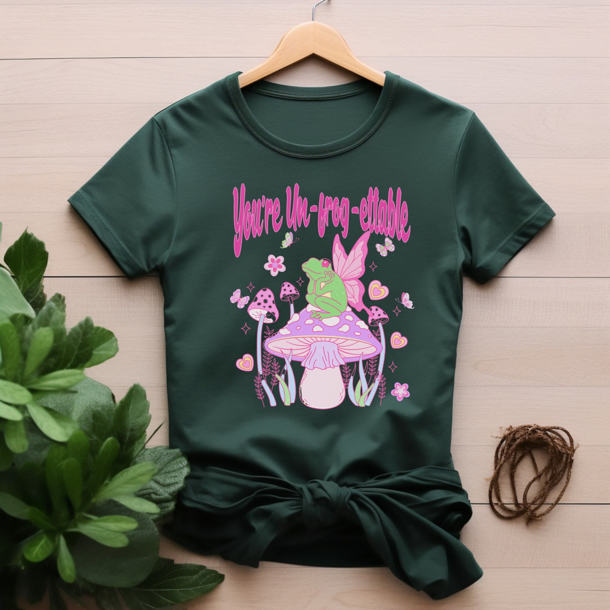 Cute you're Un-frog-ettable Shirt, Cute Frog T-shirt, Froggy Cute ...