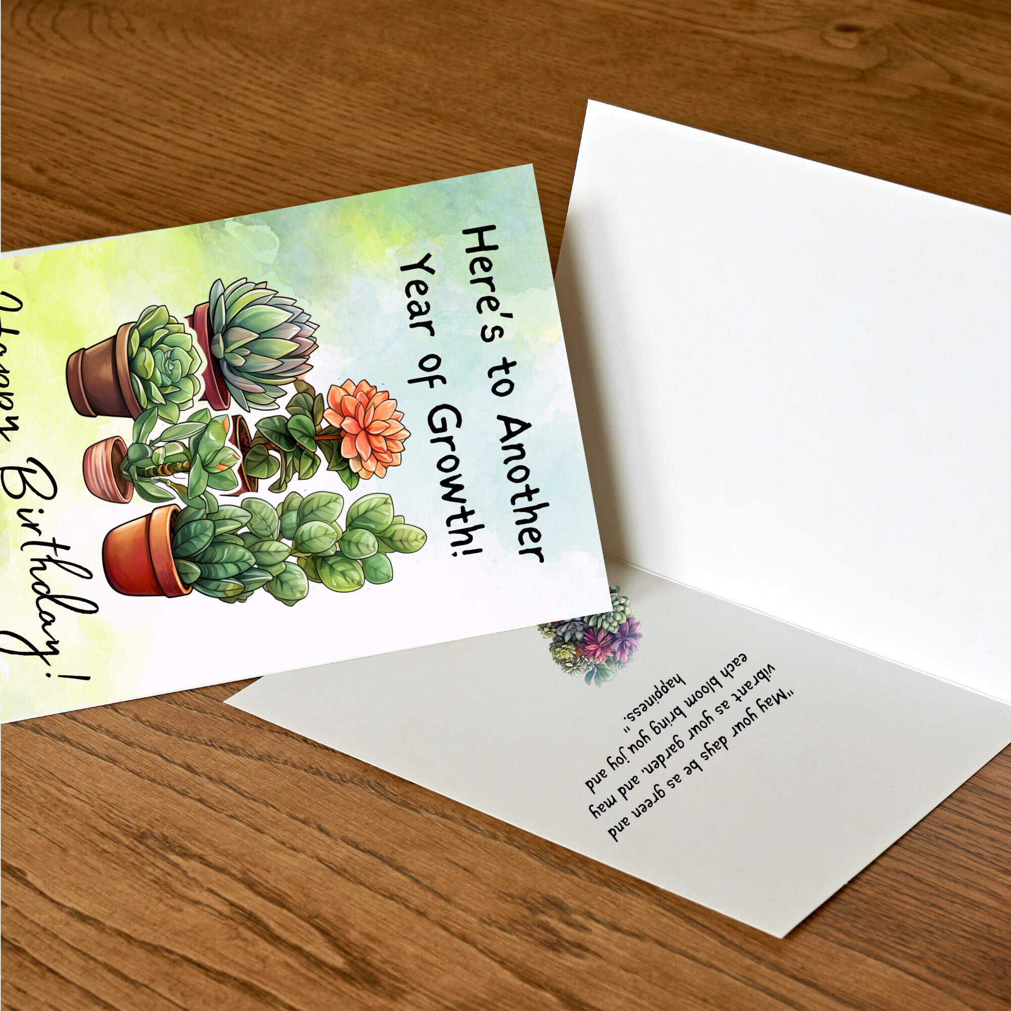 Printable Birthday Card for Plant Lover, Funny Gardening Enthusiast ...
