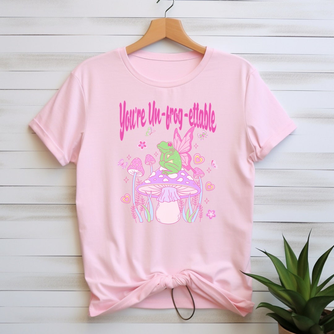 Cute you're Un-frog-ettable Shirt, Cute Frog T-shirt, Froggy Cute ...