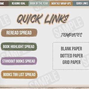 Digital Book Journal Goodnotes Template PDF, Procreate Files - Etsy