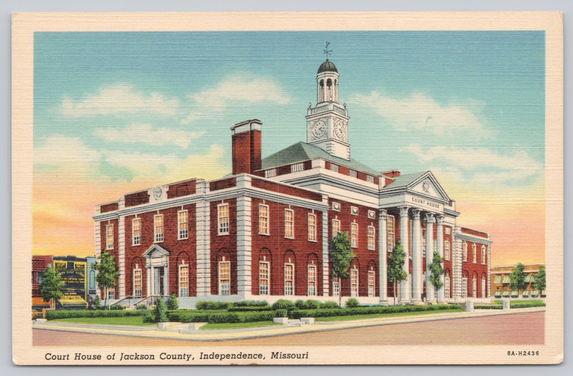 Vintage Postcard, Jackson County Court House, Independence Missouri ...
