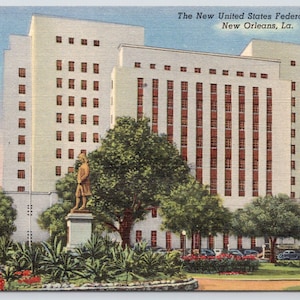 Vintage Postcard, the New United States Federal Building, New Orleans ...