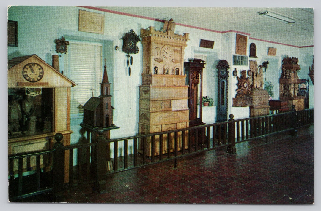 Vintage Postcard, Antique Clocks at Bily Clocks Museum, Spillville Iowa ...