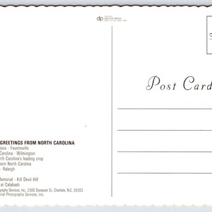 Vintage Postcard, Greetings From North Carolina, the Tar Heel State ...