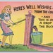 Vintage Comic Postcard, "here's Well Wishes From the Country!", Water ...