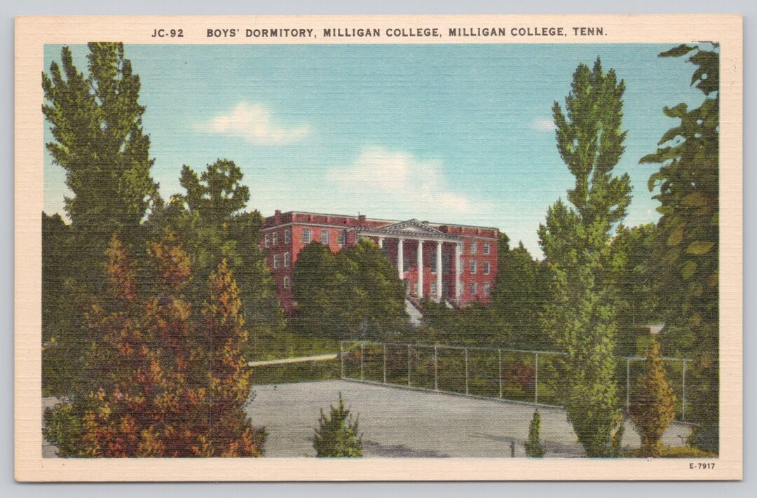 Vintage Postcard, Milligan College Boys Dormitory, Milligan College ...