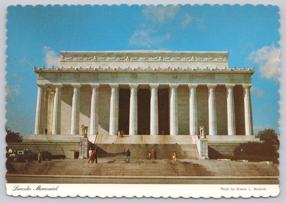 Vintage Postcard, Lincoln Memorial Front View, Washington DC, C1970s ...