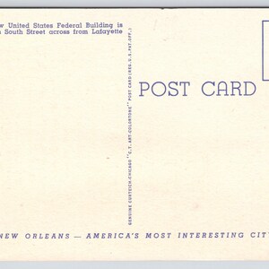 Vintage Postcard, the New United States Federal Building, New Orleans ...