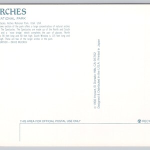 Vintage Postcard, the Spectacles, North & South Windows, Arches ...