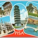 Vintage Postcard, Pisa Italy Multiview Postcard, Leaning Tower of Pisa ...