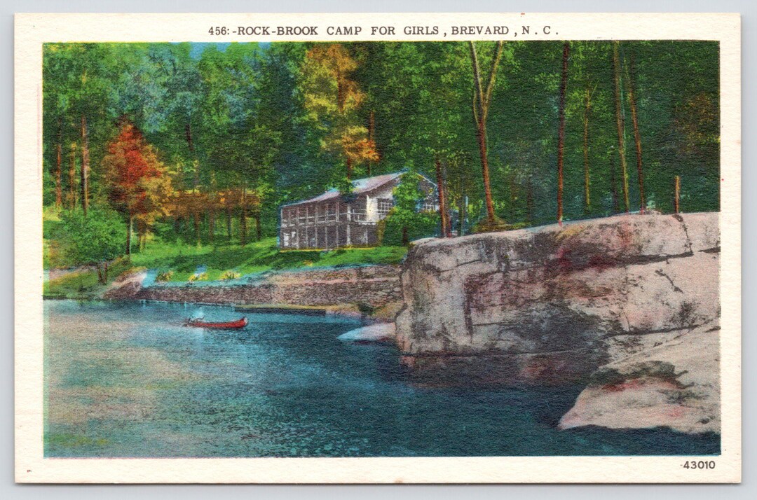 Vintage Postcard, Rock Brook Camp for Girls, Brevard North Carolina ...