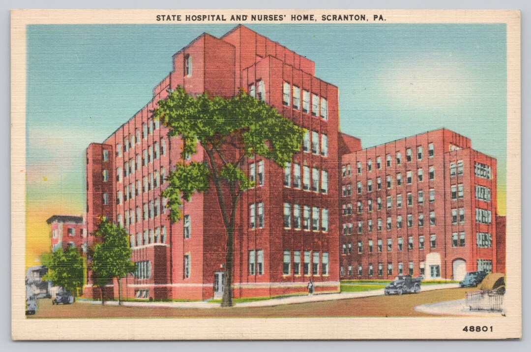 Vintage Postcard, Pennsylvania State Hospital and Nurses Home, Scranton ...