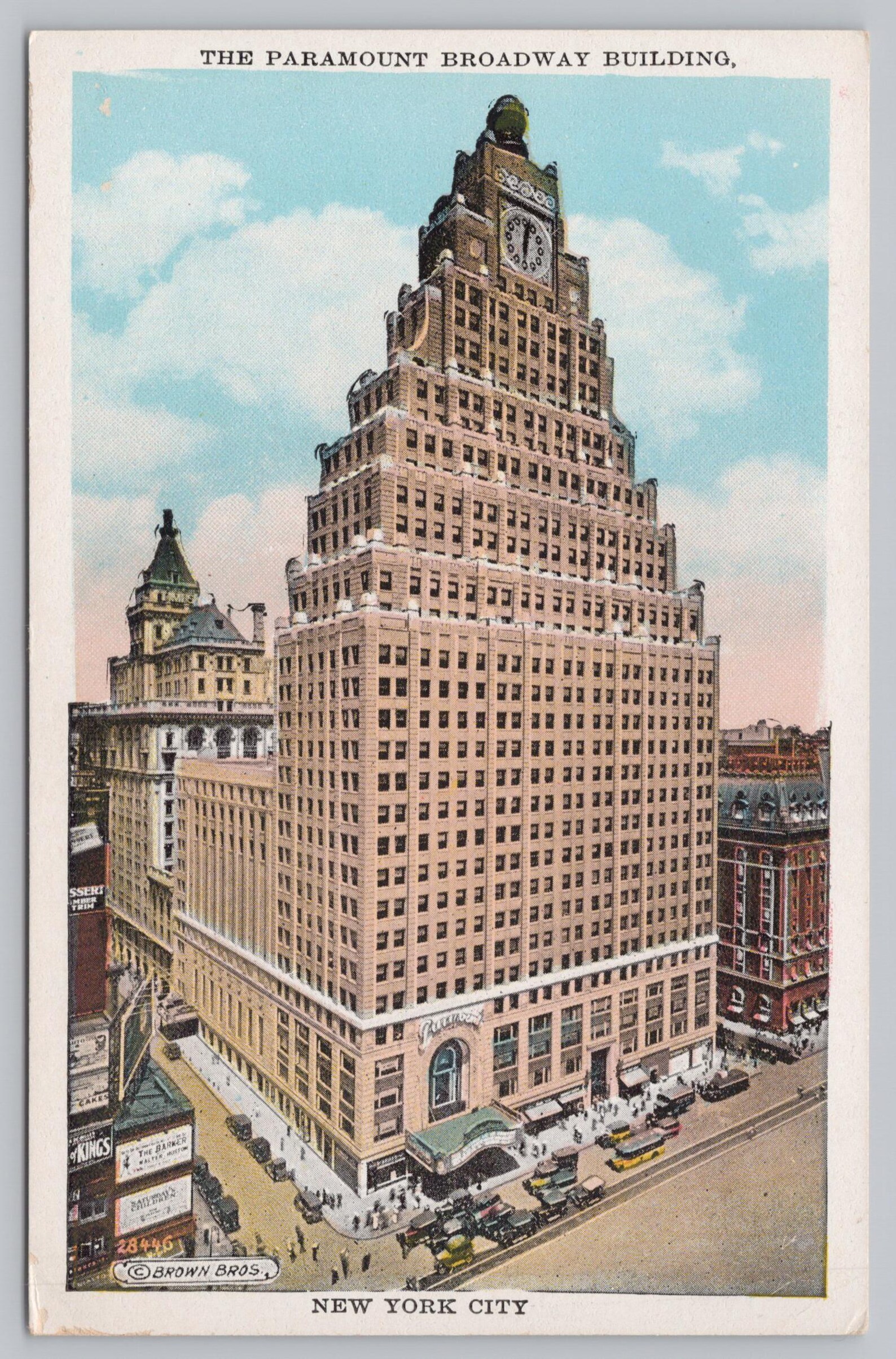 Vintage Postcard, the Paramount Broadway Building, New York City NY ...