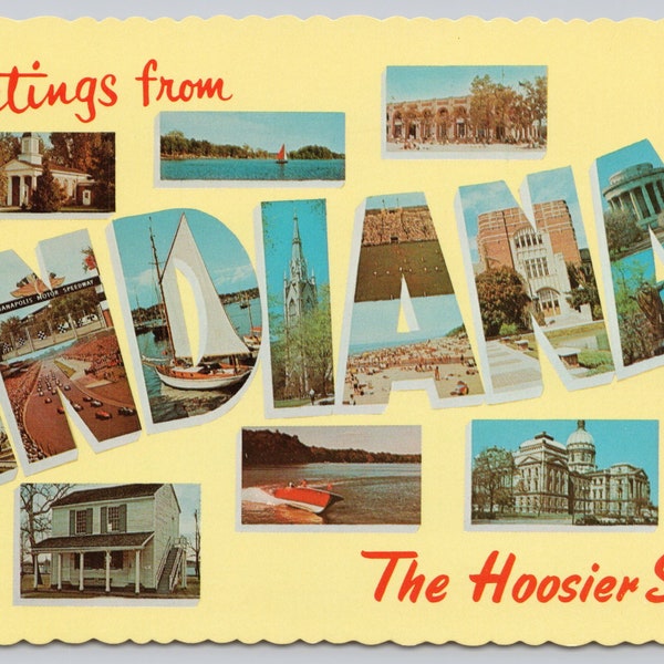 Big Letter Postcards - Etsy