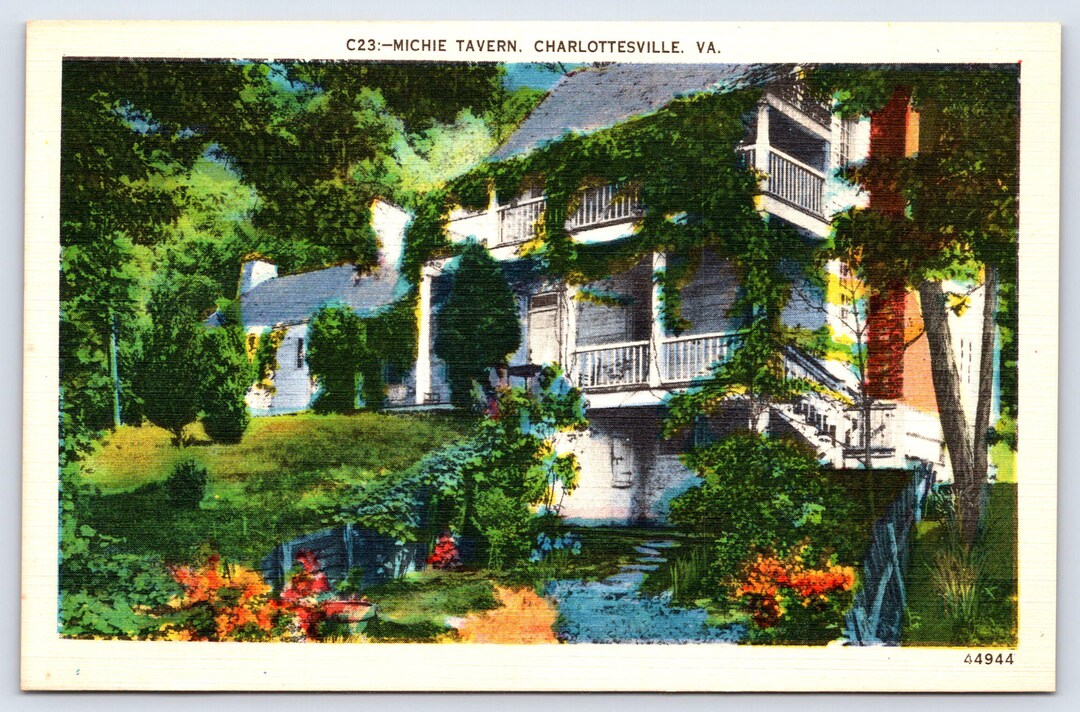 Vintage Postcard, Michie Tavern, Home of Patrick Henry, Charlottesville ...
